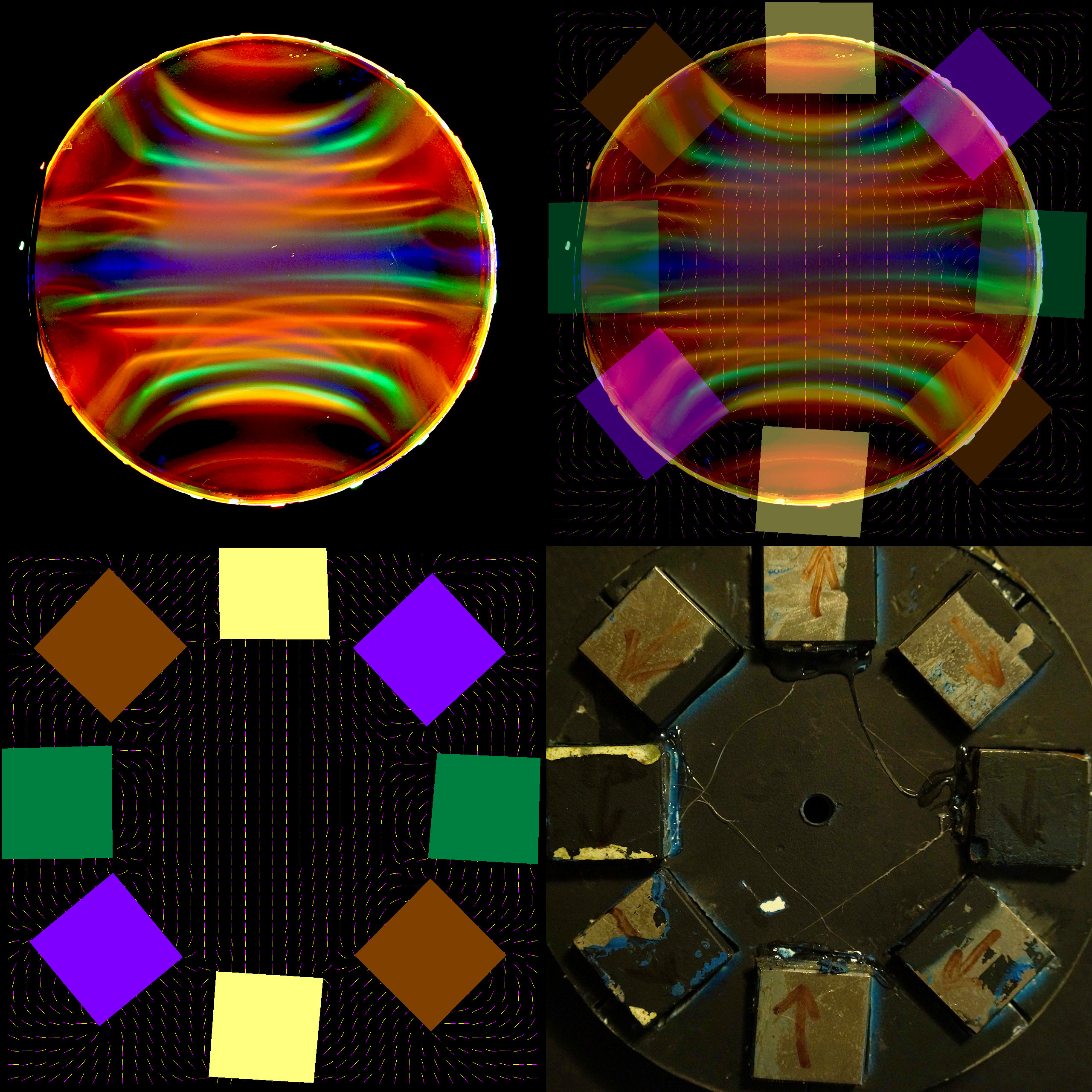 Science-Art of Magnetically Controlled Ferrofluid Diffraction. Compare ...